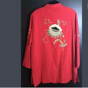 indigo moon | Jackets & Coats | New Indigo Moon Jacket Coat Red Black ...